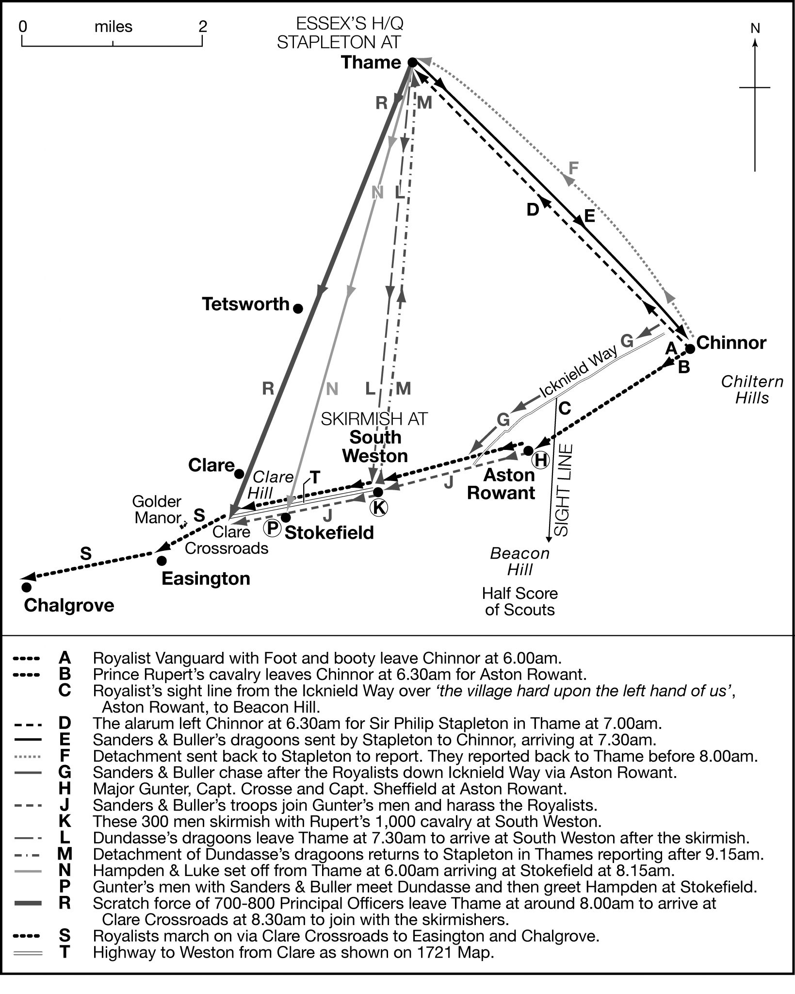 Battle of Chalgrove - Chinnor to Golder Hill - Chalgrove Local History ...